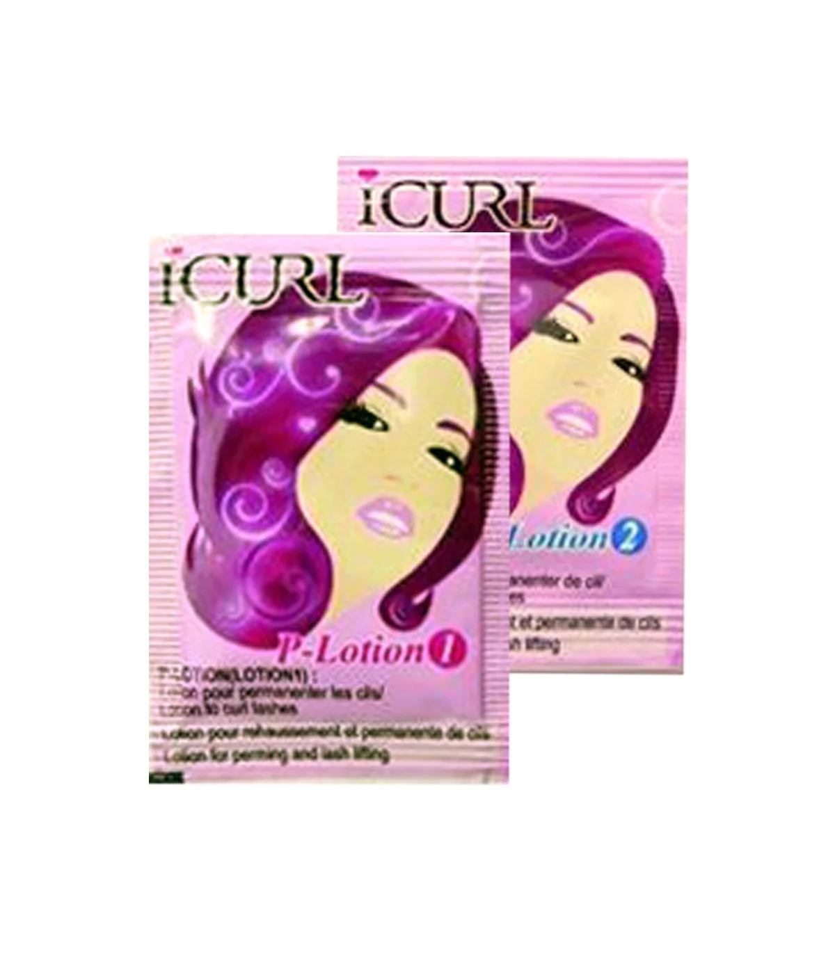 Lotions Icurl rehaussement de cils et brow lift 1 et 2 (x10)