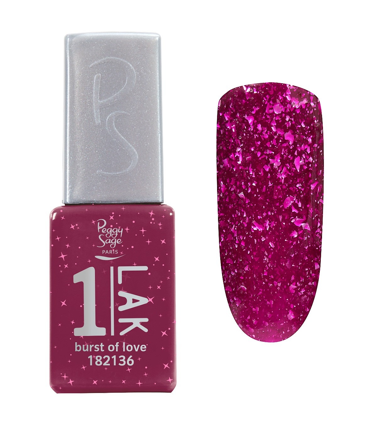 Vernis semi-permanent pailleté 1-LAK / ONE-LAK - Peggy Sage